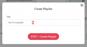 Create your First playlist – M3U editor