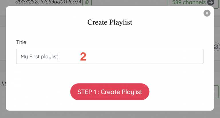 Create your First playlist – M3U editor